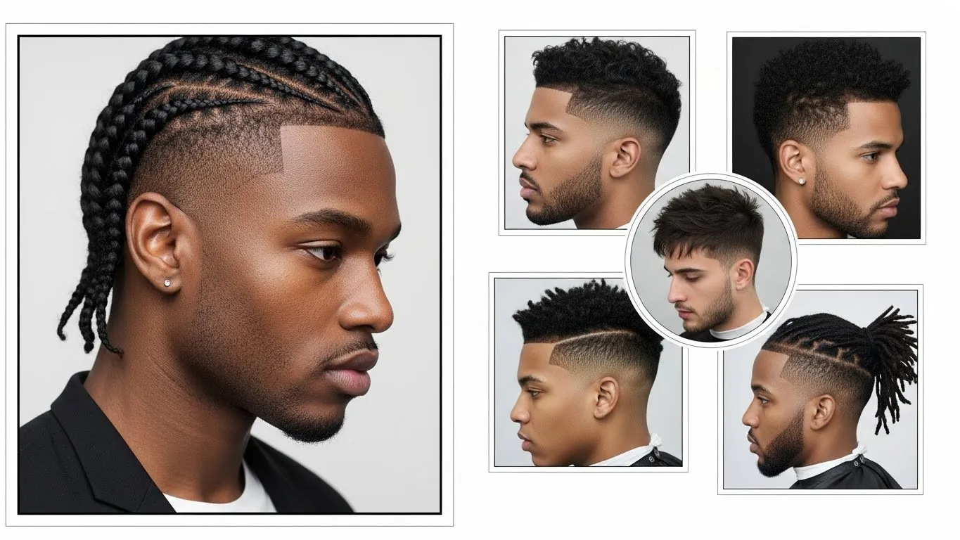 5 Medium-Length Hairstyles Black Men Are Wearing Right Now